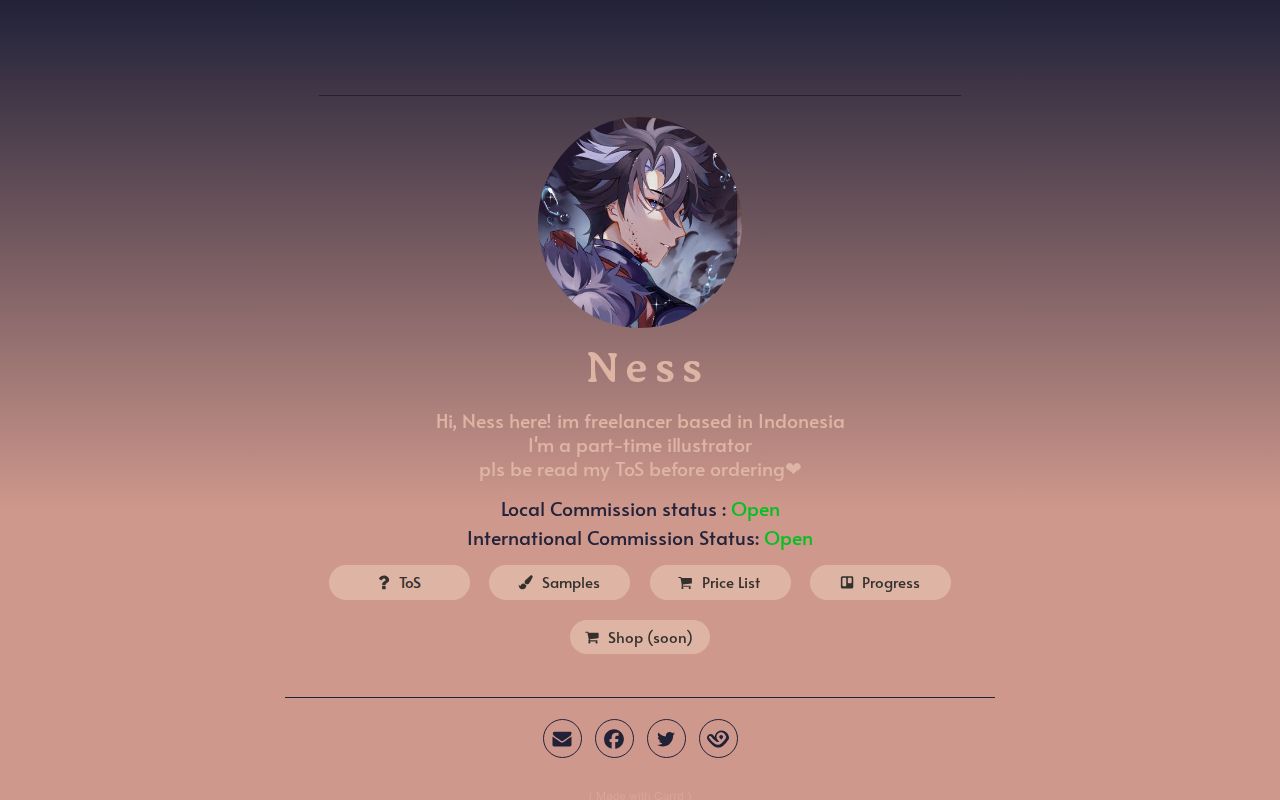 Ness Commission info